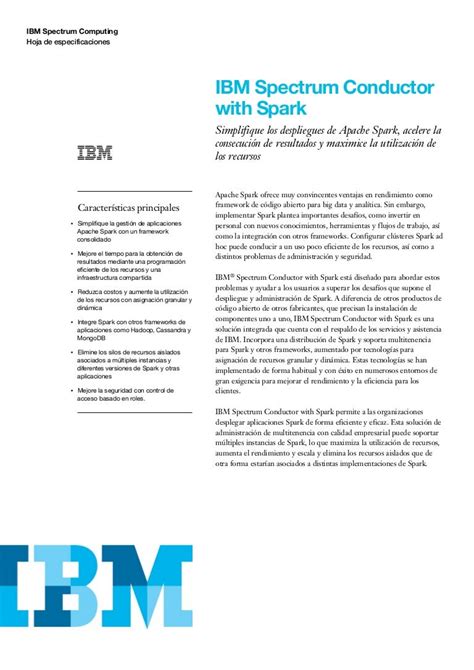 ibm spectrum conductor with spark
