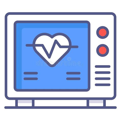 Ecg Monitor Modern Concepts Design Stock Vector Illustration Of