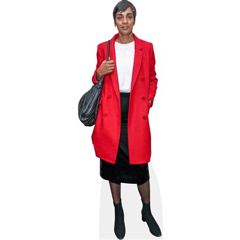 Reeta Chakrabarti Red Coat Cardboard Cutout Celebrity Cutouts