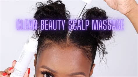 How To Scalp Massage With New Clean Beauty Scalp Therapy Drops Youtube