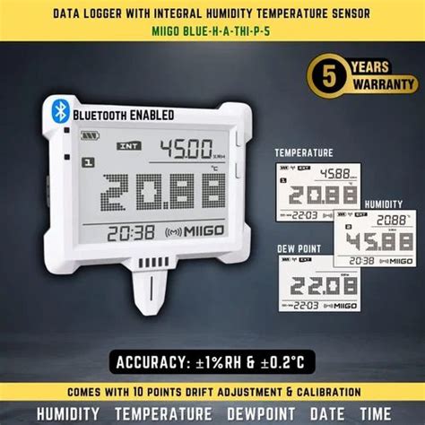 Humidity Temperature Data Logger Bluetooth At Piece Temperature Data Logger In