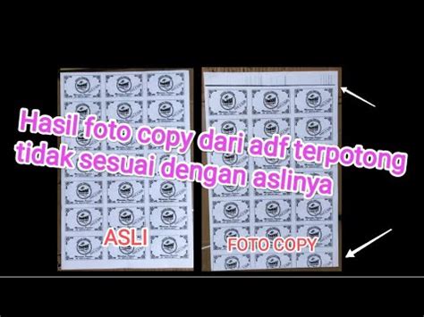 Cara Mengatasi Hasil Foto Copy Dari Adf Feeder Terpotong Bergeser