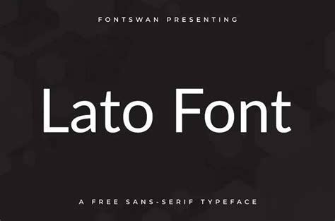Lato Font Creative Fonts