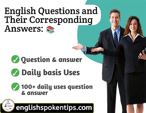 1000 Common English Questions And Answers English Spoken Tips