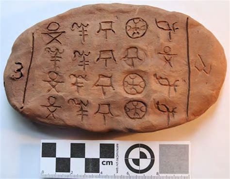 2a Experimental Clay Tablet Inscribed With Standard Set Of Signs