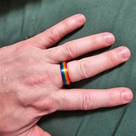 Lgbtq Fidget Rings Pride Flag Fidget Rings Pride Month Lgbtq Flag