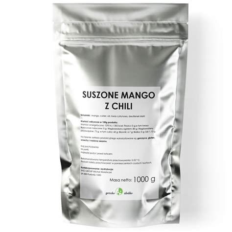 MANGO SUSZONE Z CHILI mango suszone kawałki 1kg 11109137614