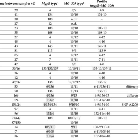 Pdf Mgpb Types Among Mycoplasma Genitalium Strains From Men Who Have