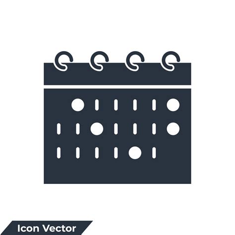 Calendar Icon Logo Vector Illustration Calendar Symbol Template For Graphic And Web Design