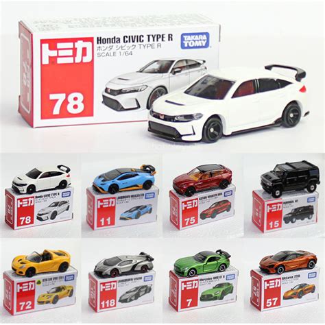 9takara Tomy Tomica Honda Civic Type R Toyota Hilux โมเดลรถยนต์ โลหะผสม