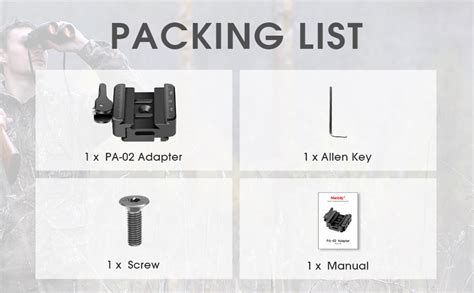 Manbily Pa 02 Picatinny To Arca Swiss Adapter Tripod Hunting Black