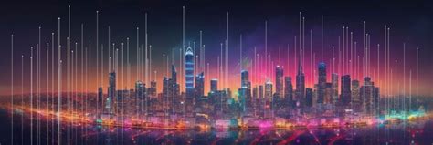 Premium Ai Image Smart City And Abstract Dot Points Connect With