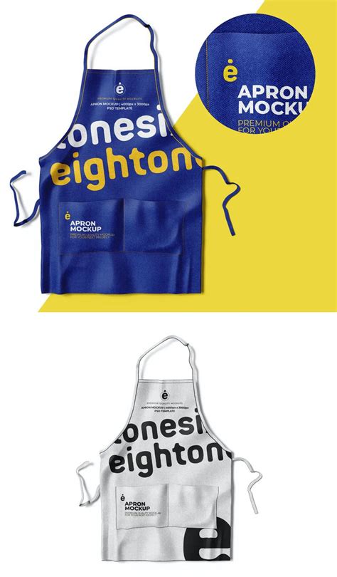 Apron Mock Up Psd Apron Mockup Psd