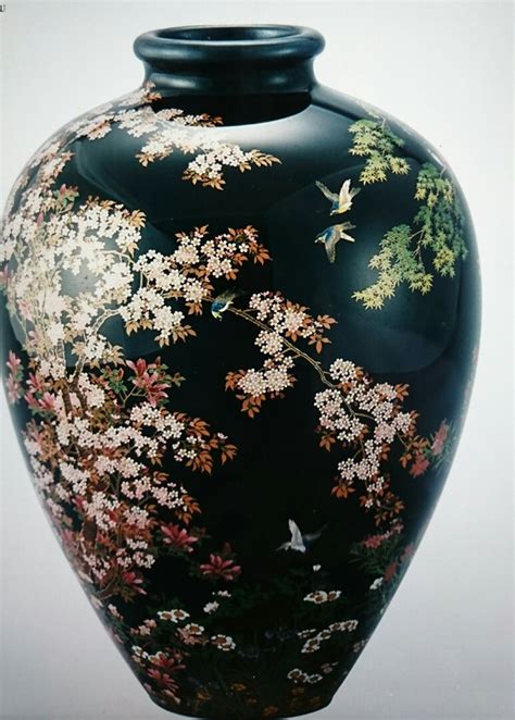 美の玉手箱⑥ 七宝四季花鳥図花瓶 気ままに「てくてく日記」