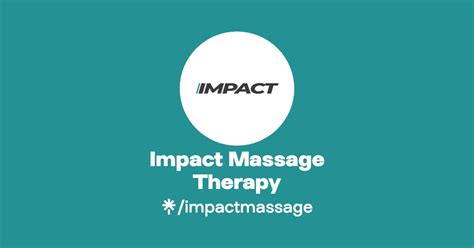 Impact Massage Therapy Instagram Linktree