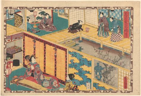 Interior Of Daimyo Palace By Toyokuni Utagawa Artvee
