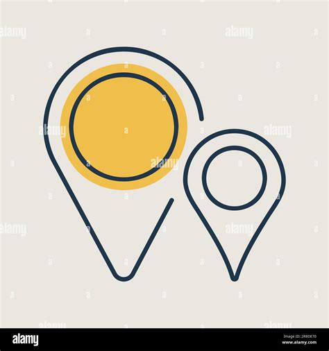 Two Pin Map Icon Map Pointer Map Markers Gps Location Symbol