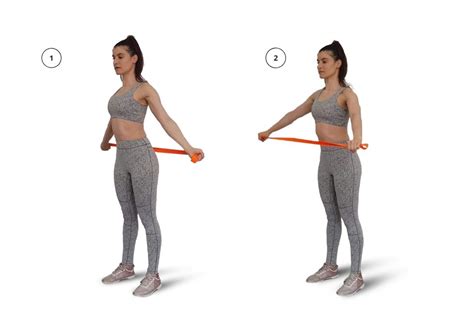 Shoulders Shoulder Stretch With Long Resistance Band Fit Carrots