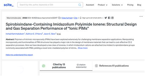Spirobisindane Containing Imidazolium Polyimide Ionene Structural