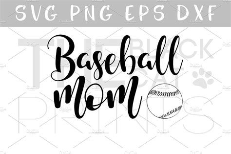 Baseball Mom Svg Png Eps Dxf Sports Illustrations ~ Creative Market