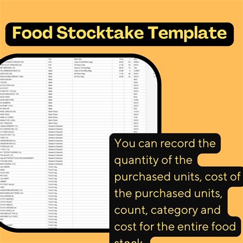 Food Inventory Template In Ms Excel Format Artofit