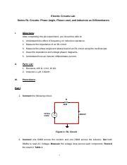 Understanding Series RL Circuits Impedance Phase Angle And Course Hero