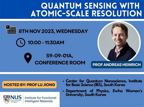 quantum sensing with atomic scale resolution