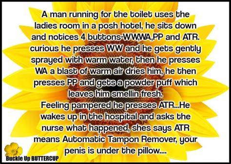 Man Running For The Toilet Uses The Ladies Room In A Posh Hotel He