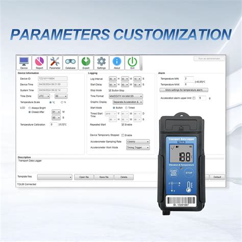 Vibration Data Logger 3 Axis Shock Datalogger Temperature Recorder Usb