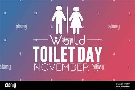 World Toilet Day Vector Banner Illustrating Hygiene Sanitation And
