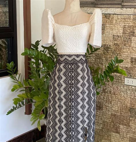 Made To Order Modern Filipiniana Dress Philippine Fabric Formal Wear