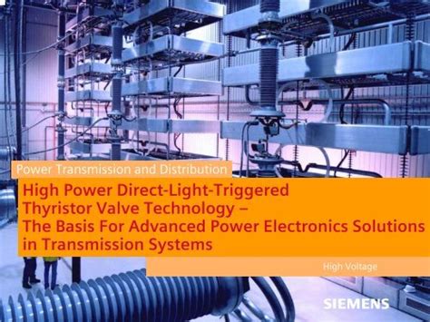 Direct Light Triggered Thyristor Valves