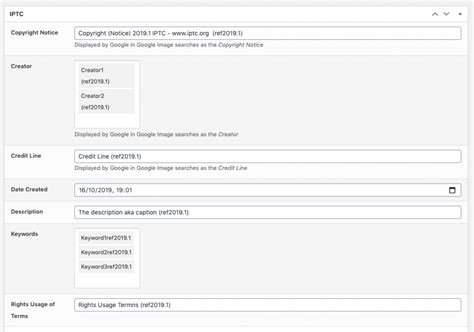 Editing Iptc Metadata Media Library Organizer