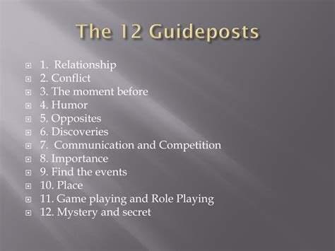 Ppt 12 Guideposts Of Auditions Powerpoint Presentation Free Download