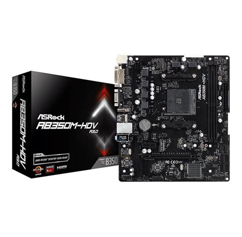 ASRock AB M HDV R Mainboard AMD B AMD AM Socket DDR RAM Micro ATX