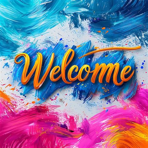 Photo De Texte De Bienvenue Avec Effet Animé Style Convivial Et Handwri