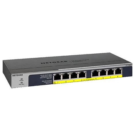 Model Name Number Gs108pp 8 Port Netgear 8 Port POE Switch LAN Capable Blue At 1000 Piece