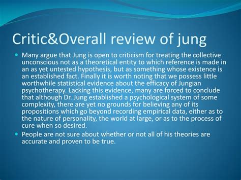 Ppt Carl Jungs Theory Of Analytical Psychology Powerpoint