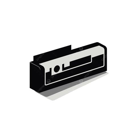 화이트 프린터 아이소메트릭 아이콘 벡터 흰색 배경에 있는 단순한 검은색 카트리지 아이콘 그림자 없음 작은 프레임 중앙 Png 일러스트 및 벡터 에 대한 무료 다운로드