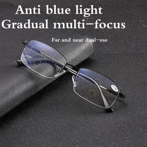 Titanium Progressive Far And Near Dual Use Reading Glasses Shiptosail Us