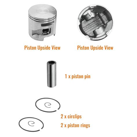 Husqvarna Power Cutter Parts 51mm Cylinder Piston Kit For Husqvarna
