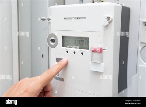 Electric Energy Meter Measuring Power Usage Energy Bills Concept Stock Photo Alamy