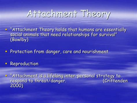 PPT Attachment Theory PowerPoint Presentation Free Download ID