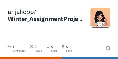 Github Anjalicppwinterassignmentproject