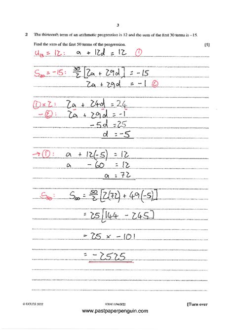 Arithmetic Progression Problems And Solutions A Math 2022 Studocu