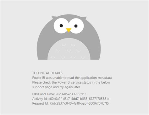 Power Bi Error Web Page Microsoft Fabric Community