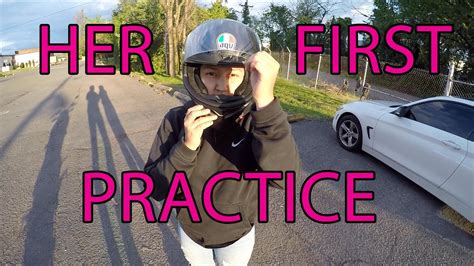 Hot Girl First Time Riding Motorcycle Youtube