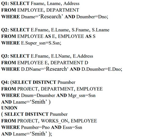 For The Following Schema Employee Fname Minit Lname