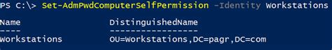 Active Directory Installing And Configuring Local Administrator Password Solution Laps Sid