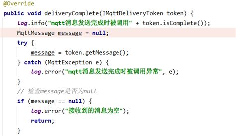 我想问下token getMessage 这个方法里为什么是null 错误报告 EMQ 问答社区